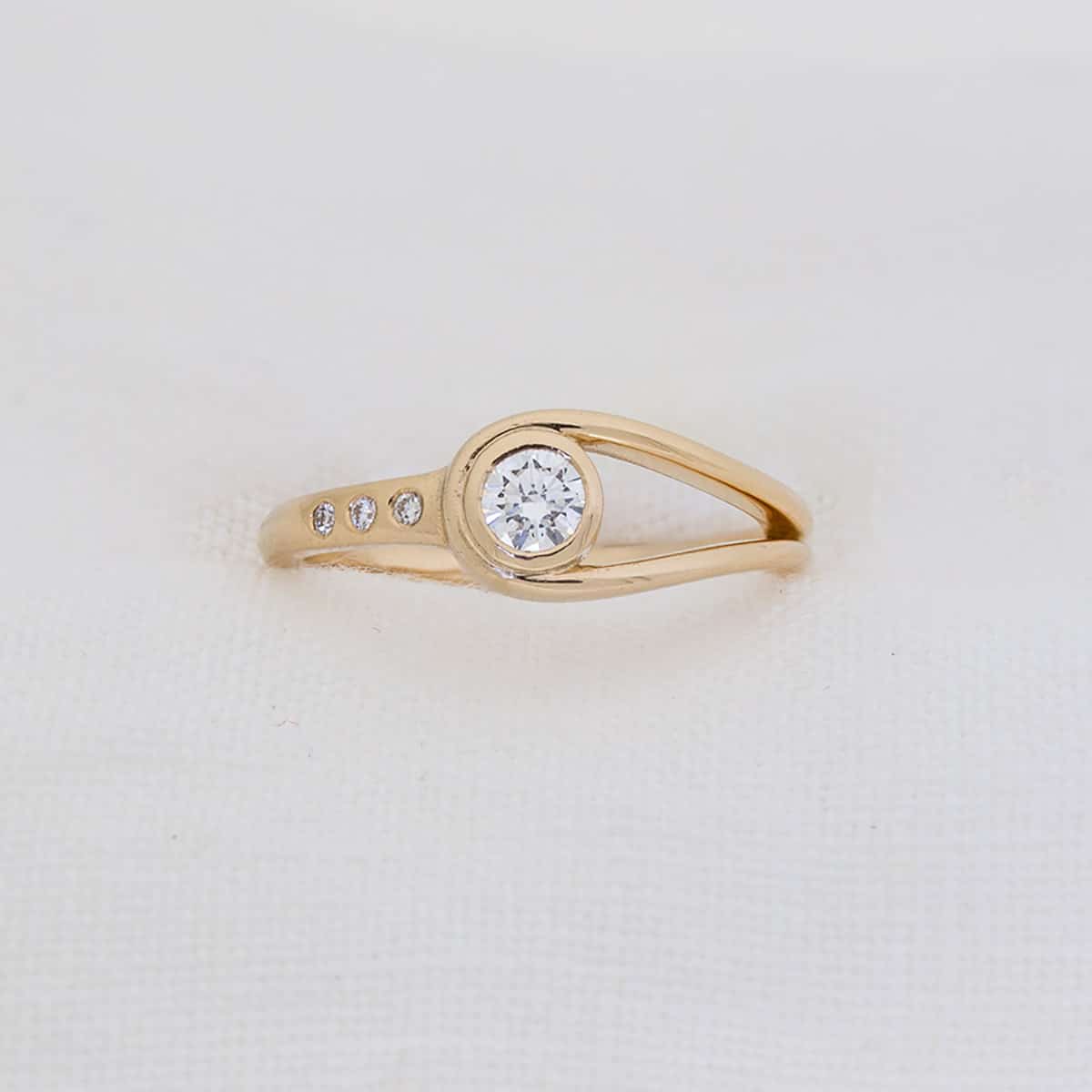 Unusual Sea Inspired Diamond Engagement Ring|Lisa Rothwell-Young